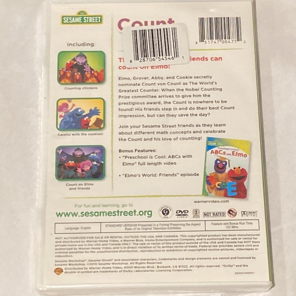 Sesame Street | Other | Sesame Street Count On Elmo Being Brave Dvds ...